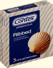 ПРЕЗЕРВАТИВЫ CONTEX RIBBED 3 ШТ.